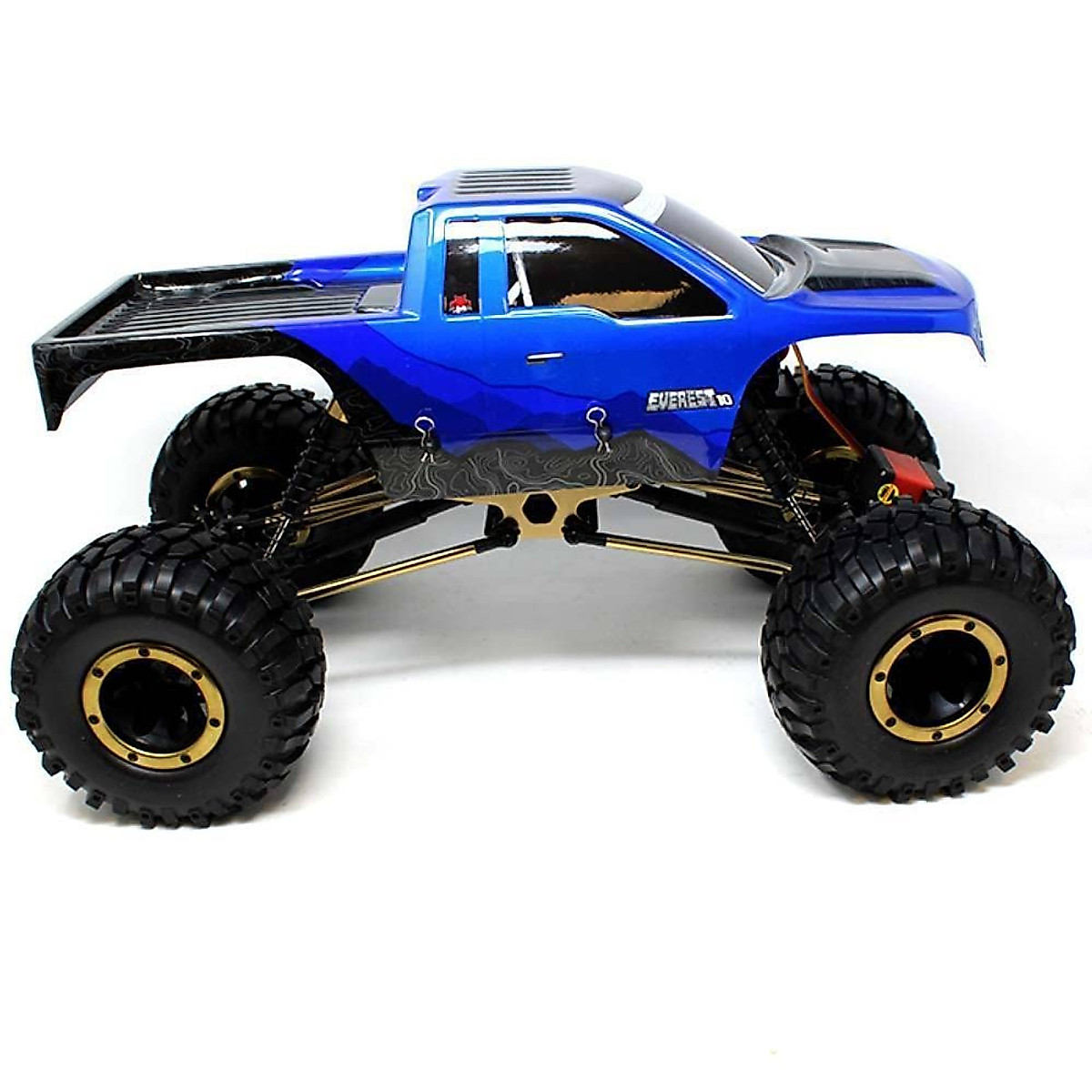 Redcat Racing Everest-10 Electric Rock Crawler with Waterproof Electronics, 2.4Ghz Radio Control (1/10 Scale), Blue/Black