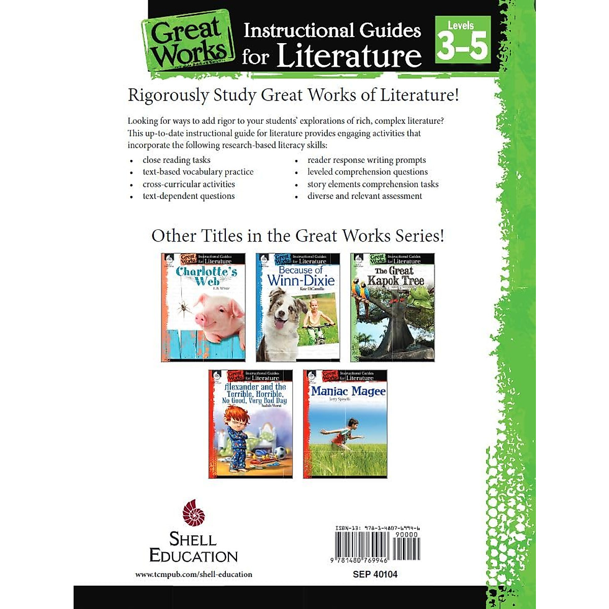 How to Eat Fried Worms: An Instructional Guide for Literature - Novel Study Guide for Elementary School Literature with Close Reading and Writing Activities (Great Works Classroom Resource)