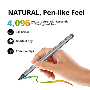 Penoval Stylus for Surface Pro, MPEN4.0, Palm Rejection, Tail Eraser. Compatible with Microsoft Surface Pro 3/4/5/6/7 Go Go2 Go3, Surface Book/Laptop/Studio/Surface Duo 2 and Windows Stylus Laptop