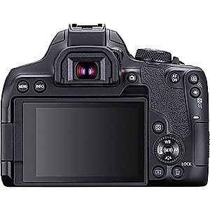 Camera EOS 850D (Rebel T8i) DSLR Camera w/with 18-55mm Lens Bundle with Wide Angle + Telephoto Lens + 128GB Memory + Case + Tripod + Filter Kit + Pro Kit