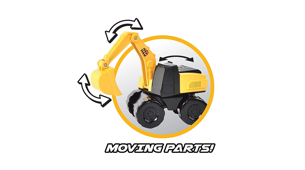 Micro Mini Construction Vehicles Set of 5 Toys for Kids | Realistic ...