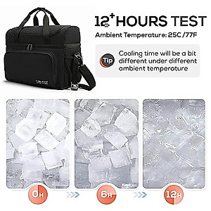 TOURIT Insulated Cooler Bag 36-Cans Large Lunch Cooler Travel Cooler 28L Soft Sided Cooler Bag for Men Women to Picnic, Camping, Beach, Work