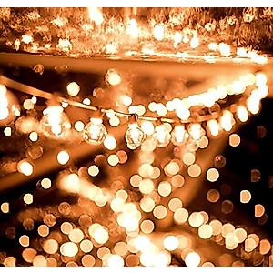 Novelty Lights G30 LED Decorative Bulbs for Outdoor Lights, Patio Decor LED Bulbs with E12 Screw Base, Warm White, String Lights (25 Pack)