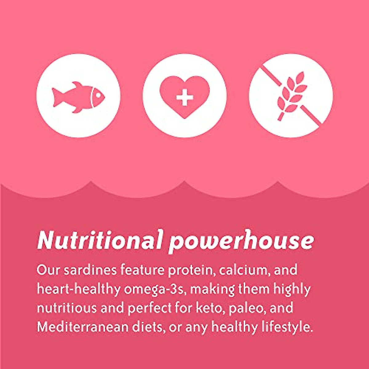 Chicken of the Sea Sardines in Water, Wild Caught, 3.75 oz. Can (Pack of 18)