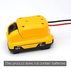 IRONFACE Adapter for DEWALT 12v Max Battery, Power Connector,Power Tool Battery Converters,Color Random（Black or Yellow）
