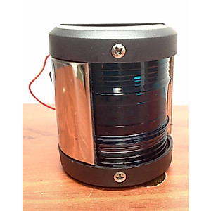 Pactrade Marine Boat Pontoon LED Navigation Light Black ABS Plastic Housing Boats Up to 12M Waterproof IP:66 Surface Mount 2NM (Green and Red (Individual))