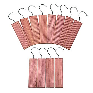 Aeroatiw Large-Sized Cedar Block for Clothing Storage, Natural red Cedar Hanging for Clothing Protection and 12 Cedar Hanging