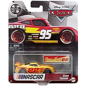 Disney Cars Gogo Logano, [Yellow] 1:55 Scale die cast