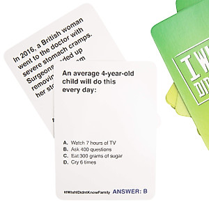 I Wish I Didn't Know! Family Edition - The Gross & Funny Trivia Game You'll Never Forget - by What Do You Meme? Family