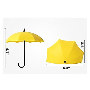 UYIKOO Key Holder Key Hanger Wall Key 6 PCS Colorful Umbrella Wall Rack Wall Key Holder Key Organizer for Keys, Jewelry and Other Small Items (6PCS)