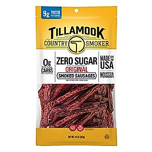 Tillamook Country Smoker Keto Friendly Zero Sugar Smoked Sausages, Original, 10 Ounce