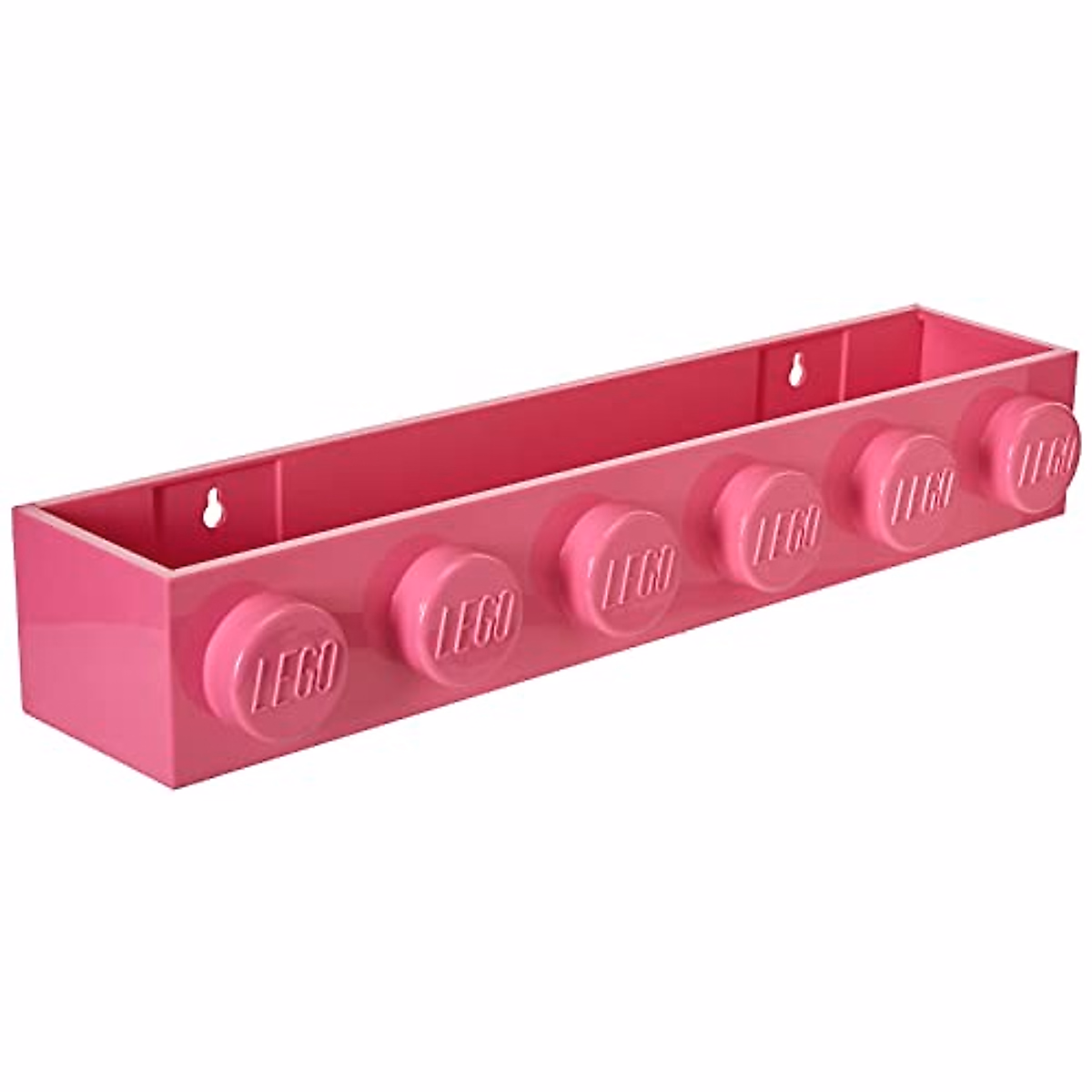 ROOM Copenhagen, Lego Book Rack - Decorative Floating Shelf Storage - Pink