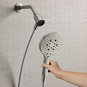 Kohler Prosecco Modern Handheld Shower, Brushed Nickel, 3 Settings, 72" Hose