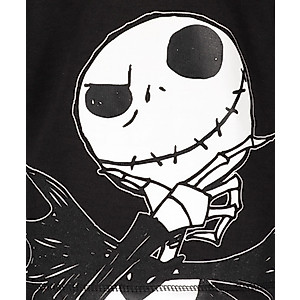 Disney Nightmare Before Christmas Jack Skellington Little Boys Fleece Half Zip Hoodie Black 6