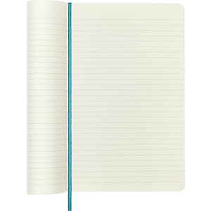 Moleskine Classic Notebook, Soft Cover, Large (5" x 8.25") Ruled/Lined, Reef Blue, 192 pages