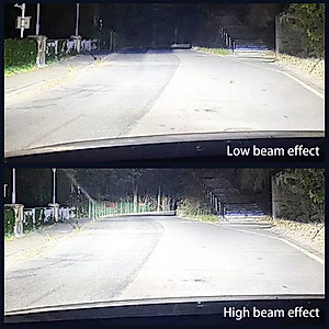 Gseigvee 2 PCS Car H4 Halogen Light Bulb, 12V 100W 850LM Ultra-white Front Fog Bulb, High-performance High Beam Low Beam Replacement, Universal Lighting Accessories for Most Cars (White)