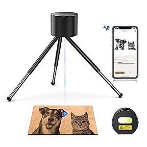 LaserPecker 1 Laser Engraver, Mini Engraving Machine Portable Laser Etcher, Compressed Spot High Precision Grabadora Laser with Laser Safety Glasses - Black