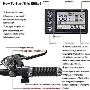 EUROBIKE Electric Bike for Adults, 26" Mountain Ebikes, 350W Powerful Motor Folding Adult Electric Bicycles, 36V 8AH Lithium Battery, 21 Speed Gears Ebike (Ebike White)