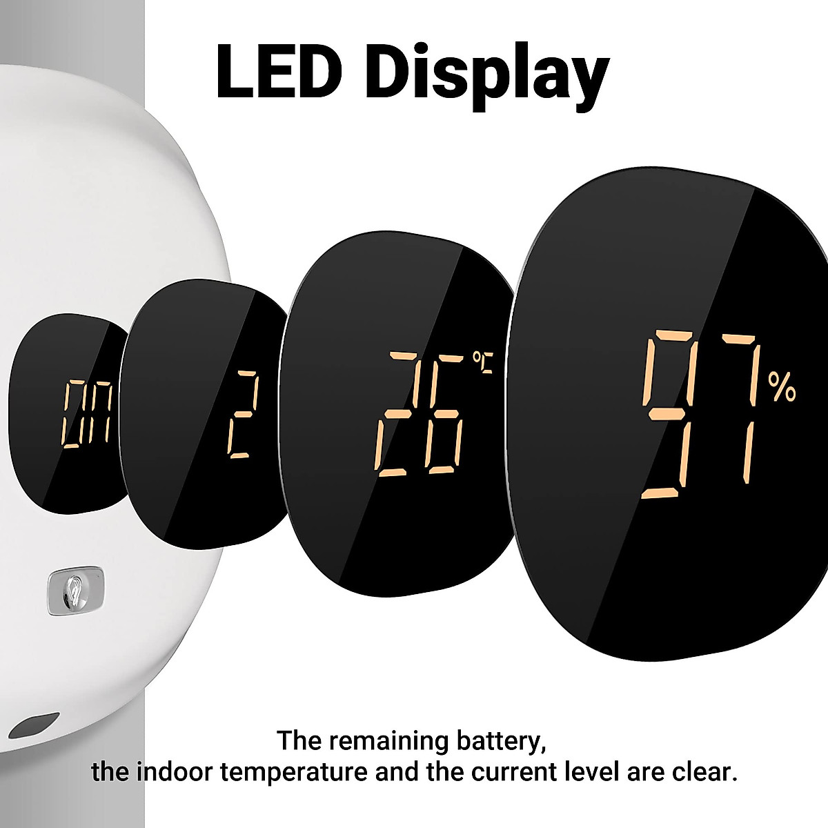 Automatic Hand Soap Dispenser Foaming Hand Soap Dispenser Touchless Foaming Soap Dispenser Wall Mount Rechargeable Foam Soap Dispenser for Bathroom,Countertop and Kitchen(10oz/ 300ml) White