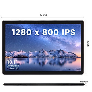 Tablet 10.1 inch Android 4G LTE Phone Tablet with 3GB RAM & 32GB Storage, 5MP & 8MP Cameras, Quad core 2.0GHz, Dual SIM Cards Slot, 6000mAh, Metal Body, T10 Pro Tablet…