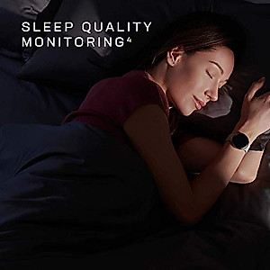 Amazfit Zepp E Circle Men's Smart Watch for Android Phone iPhone Health Fitness Tracker, 5 ATM Waterproof, Always On Display, Heart Rate, Blood Oxygen, Sleep, Stress Monitoring, Polar Night Black