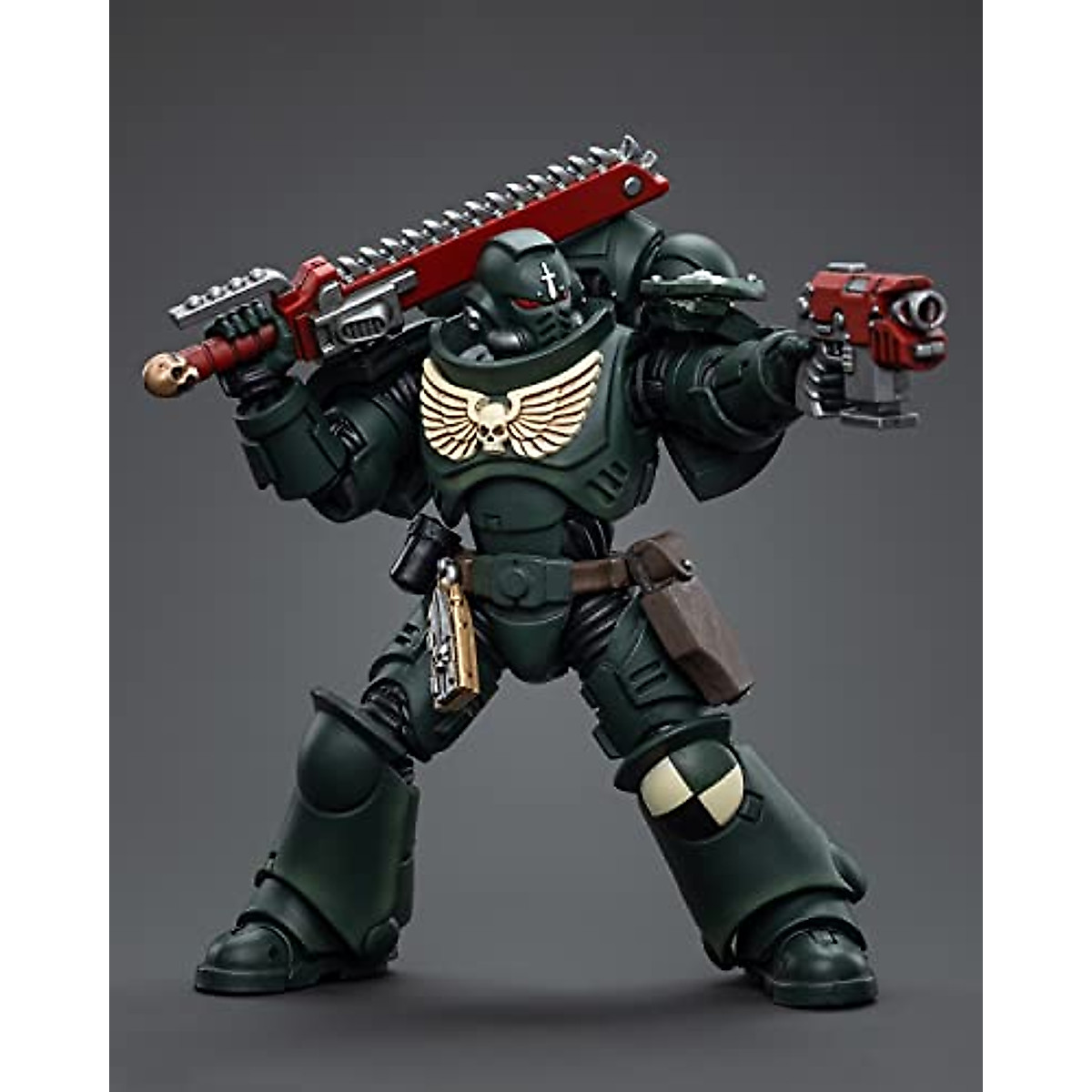 Pipigirl JoyToy Warhammer 40K Space Marine Genuine License 1/18 Soldier, Dark Angels Intercessors, 4inch Models Space Marines Action Figures Kits (Sergeant Rakiel)
