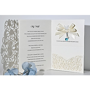 Gifts for Daughter on Wedding Day Something Blue for Bride on Wedding Bridal Shower Gifts for Bride Mother to Daughter Wedding Gifts Bride Gifts for Wedding Day Wedding Gown Charm Bouquet Charm