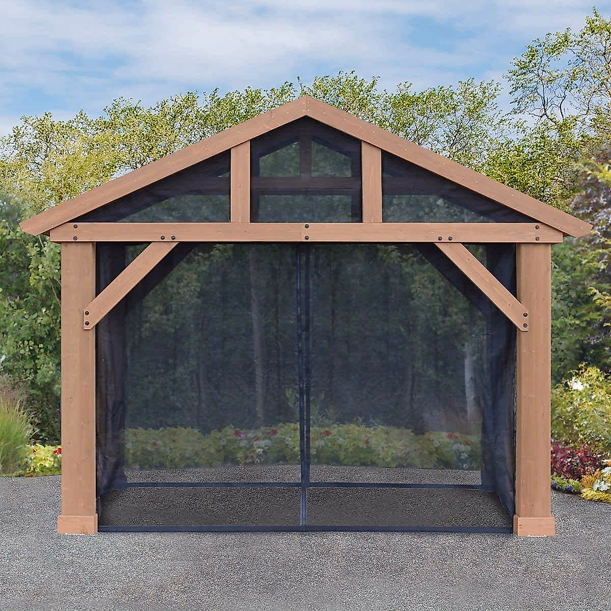 YardistryGazebo Pavilion Mosquito Mesh Kit