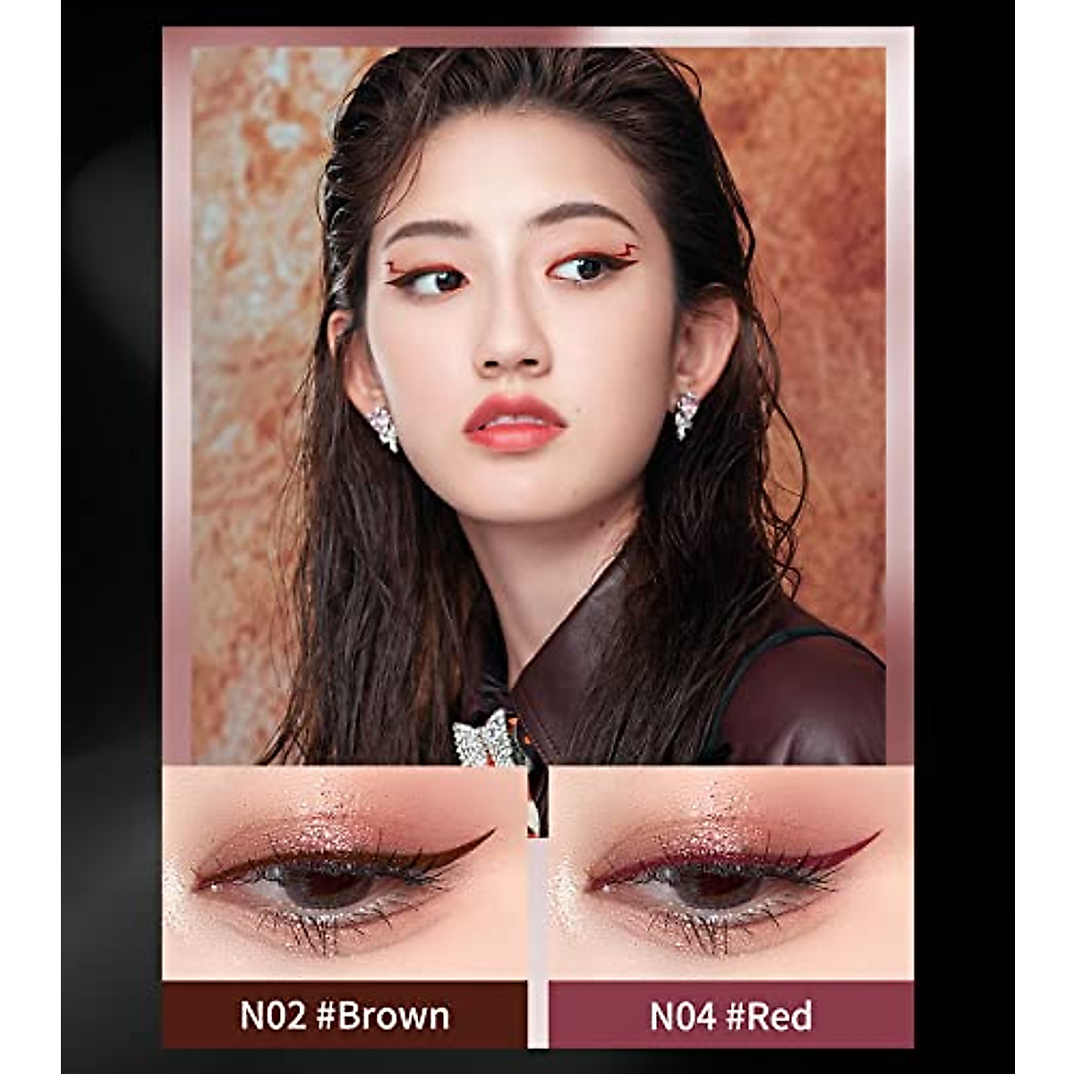 COLORKEY Floating Color 24 Hours Longwear Waterproof Liquid Eyeliner, Sweat Resistant, Waterproof and Smudgeproof Eye Liners Eyeliner Pencil (N02 Brown)