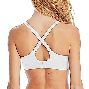 Hanes Wireless Bra, Seamless Bra with Full Coverage, Comfort Flex Wirefree, Perfect Coverage (Smart Sizes XS to 3XL)