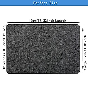 2 Pcs Heat Resistant Mat for Air Fryer, Air Fryer Mat for Counter Heat Resistant, Kitchen Countertop Protector Mat 17.3x11.8 Inch, Kitchen Appliance Non-slip Mat for Coffee Maker, Blender, Air Fryer
