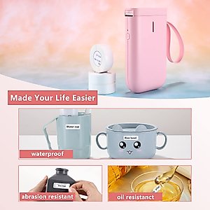 NIIMBOT Label Maker Machine with Tape, D11 Wireless Bluetooth Connection Portable Printer Mini Label Makers with Multiple Templates Easy to Use Office Home Organization USB Rechargeable