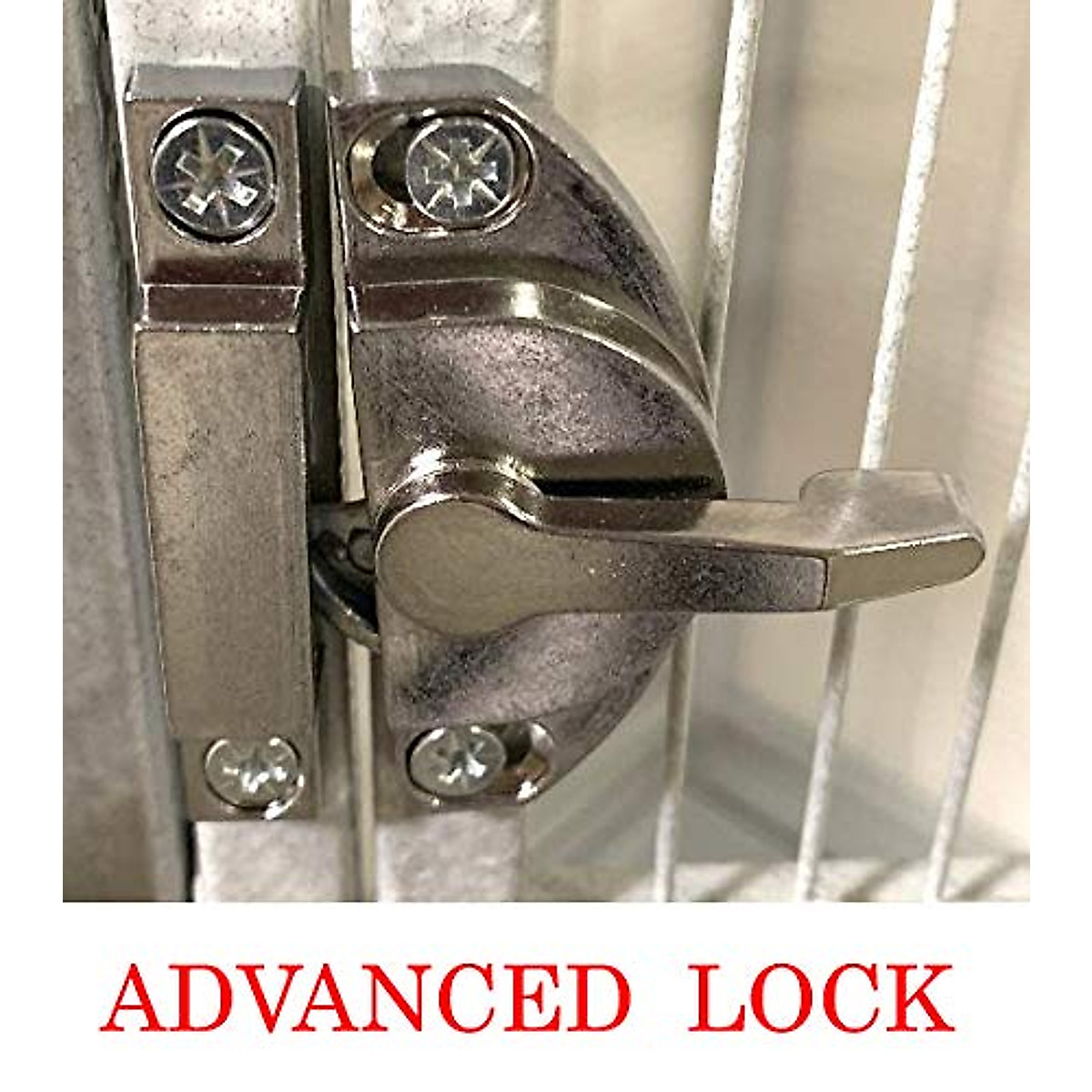 Large Wrought Iron 3 Levels Ferret Chinchilla Sugar Glider Small Animal Cage with 1/2" Wire Cross Shelves & Ladders with Removable Rolling Stand *White Vein*