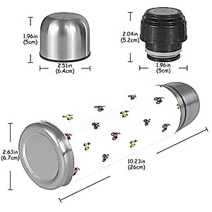 Stainless Steel Leather Vacuum Insulated Mug Motorcycle Thermos Water Bottle for Hot and Cold Drinks Kids Adults 16 Oz