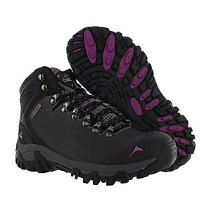 Pacific Mountain Women's Hiking Boots, Asphalt/Violet, 8