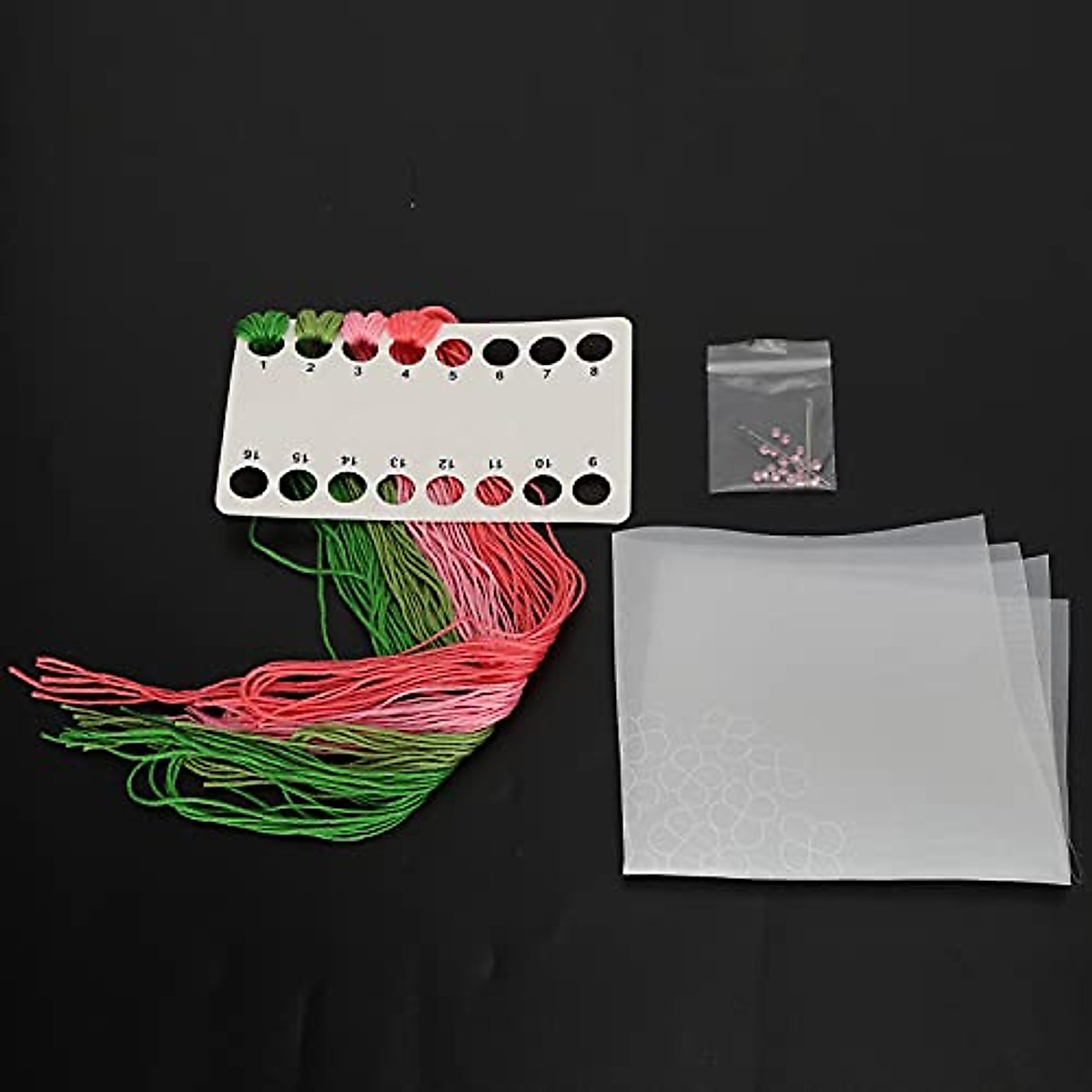 Needle Thread Set, Cotton Canvas Needle Thread Kit, Cotton Canvas Material The Surface is Glossy, for Most People of The Right Age