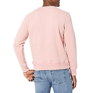 Amazon Essentials Men's Fleece Crewneck Sweatshirt (Available in Big & Tall), Pink, Large