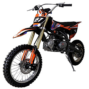 X-PRO 125cc Dirt Bike Pit Bike Kids Dirt Pitbike 125 Dirt Pit Bike (White)