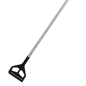 KLHB-YF 60" Heavy Duty Fiberglass Wet Mop Handle，Screw Clamp Mop Handle, Aluminum Rod, 60”, Heavy Duty Commercial Industrial Mop Handle for Floor Cleaning-Black