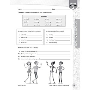 180 Days™: Reading, Vocabulary/Language for 5th Grade Practice Workbook for Classroom and Home, Cool and Fun Practice Created by Teachers (180 Days of Practice)