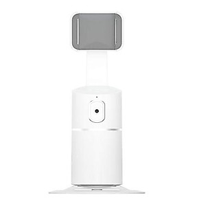 BoxWave Stand and Mount Compatible with Google Pixel 6a (Stand and Mount by BoxWave) - PivotTrack360 Selfie Stand, Facial Tracking Pivot Stand Mount for Google Pixel 6a - Winter White