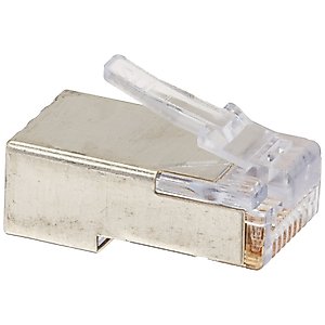 Platinum Tools 100020 EZ-RJ45 Shielded Cat5e/6, (Internal Ground). 50/Bag.(Pack of 50) , green
