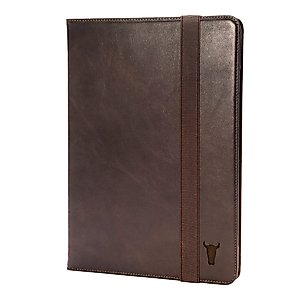 TORRO Case Compatible with iPad 9th, 8th & 7th Generation (10.2”) – Genuine Leather iPad 10.2 Case with Stand and Wake/Sleep Function (Dark Brown)