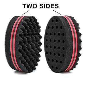 4 Pcs Varied Small Hair Twist Sponge Brush For Dreads Locking Twist Afro Curl Coil Wave Hair Care Tool (Blend)