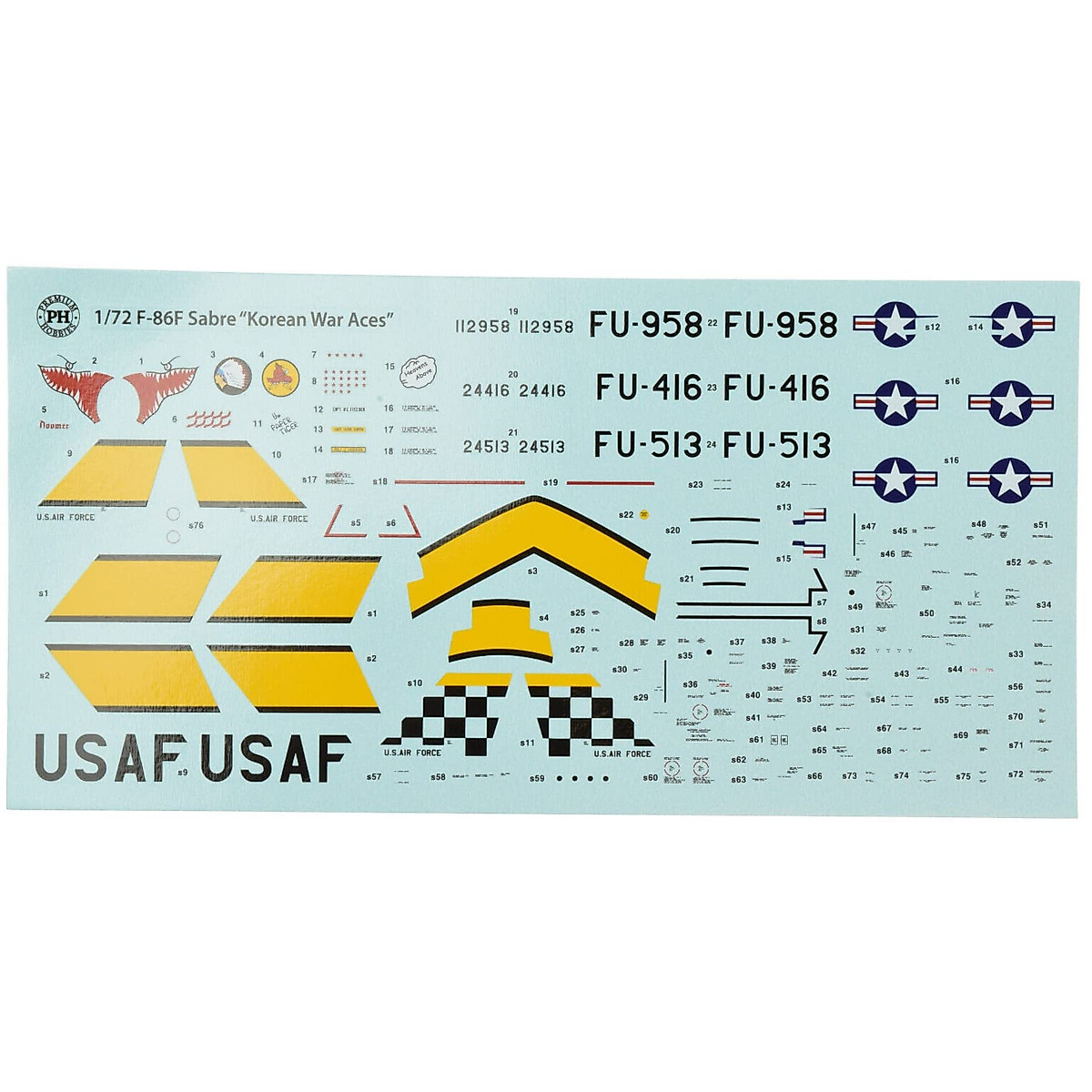 Premium Hobbies F-86F Korean War Ace 1:72 Plastic Model Airplane Kit 140V