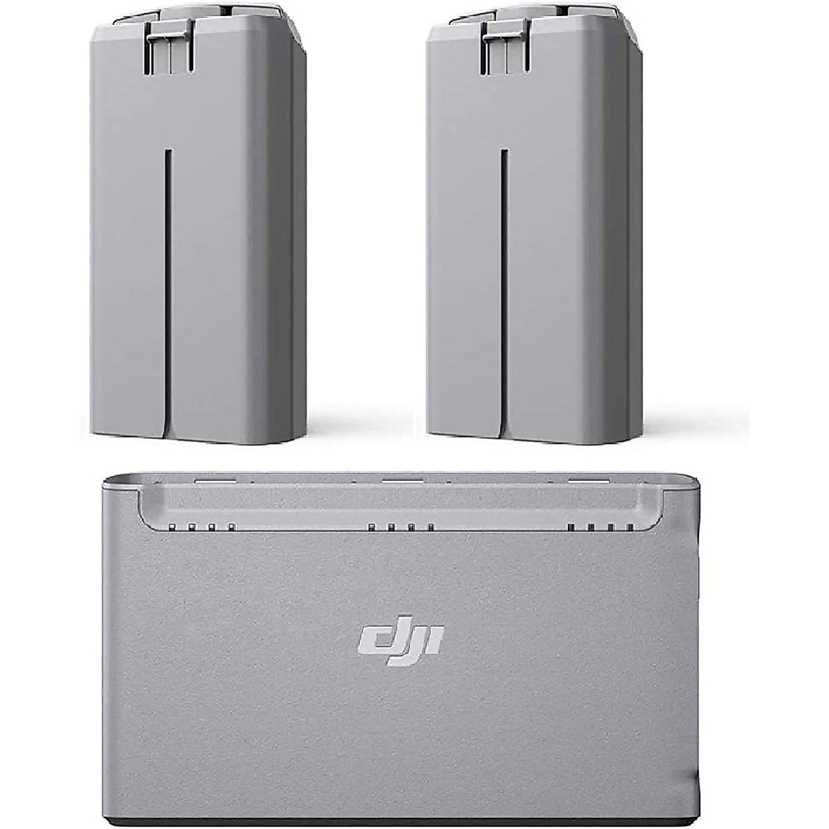 CAMRISE Original DJI Mavic Mini 2 Two-Way Charging Hub and Two Pack Intelligent Flight Batteries (for SE Drone ONLY) Gray