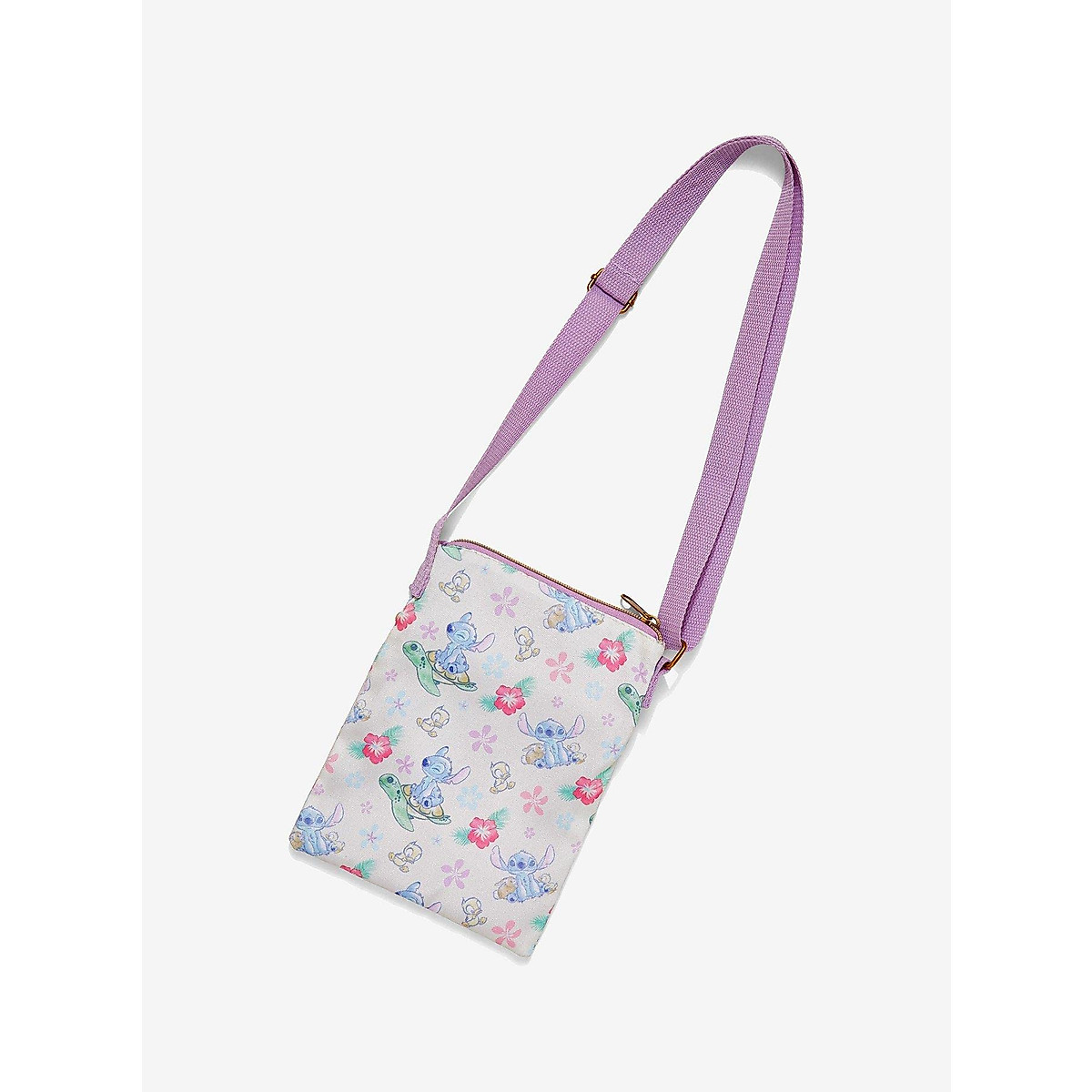 Loungefly Disney Lilo & Stitch Turtles Passport Crossbody Bag LIGHT PURPLE NONE