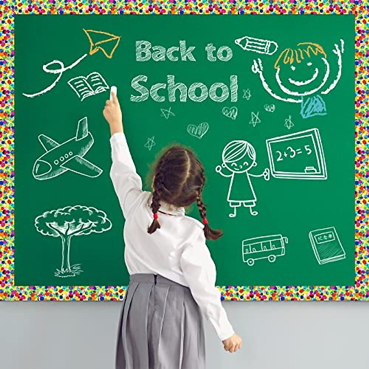 Colorful Classroom Bulletin Board Borders - 60 Pcs