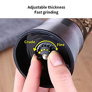 Fillable Stainless Steel Grinder - Aadjustable Black Pepper Grinder, Long Lasting Fresh Keeping Spice Grinder, High Glass Blender That Can Be Used for Pepper, Cumin, Sea Salt, Mung Bean (High)