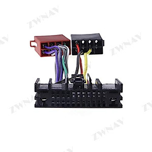 ZWNAV ISO Car Radio Wire Cable Wiring Harness Stereo Adapter Connector Adaptor Plug Power and Loudspeaker Fit for Ford 2011+ (Select Models), for Land Rover 2011+ (Select Models)